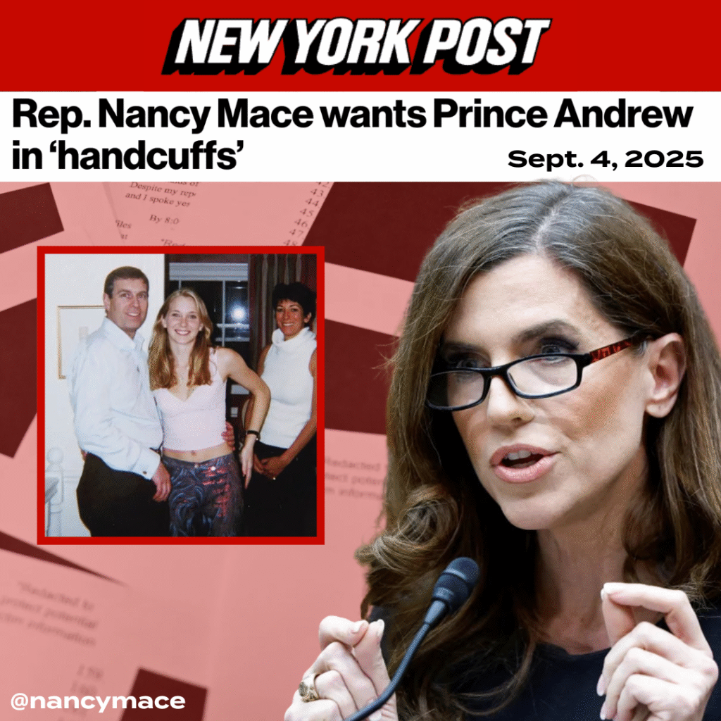 Nancy Mace Responds to Prince Andrew Arrest - Nancy Mace